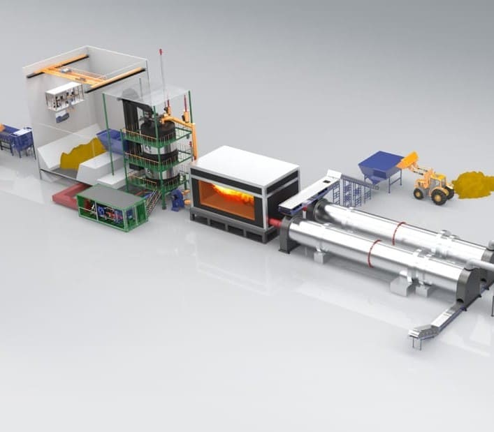 Biomass Gasification Multifunction Drying Waste Heat System