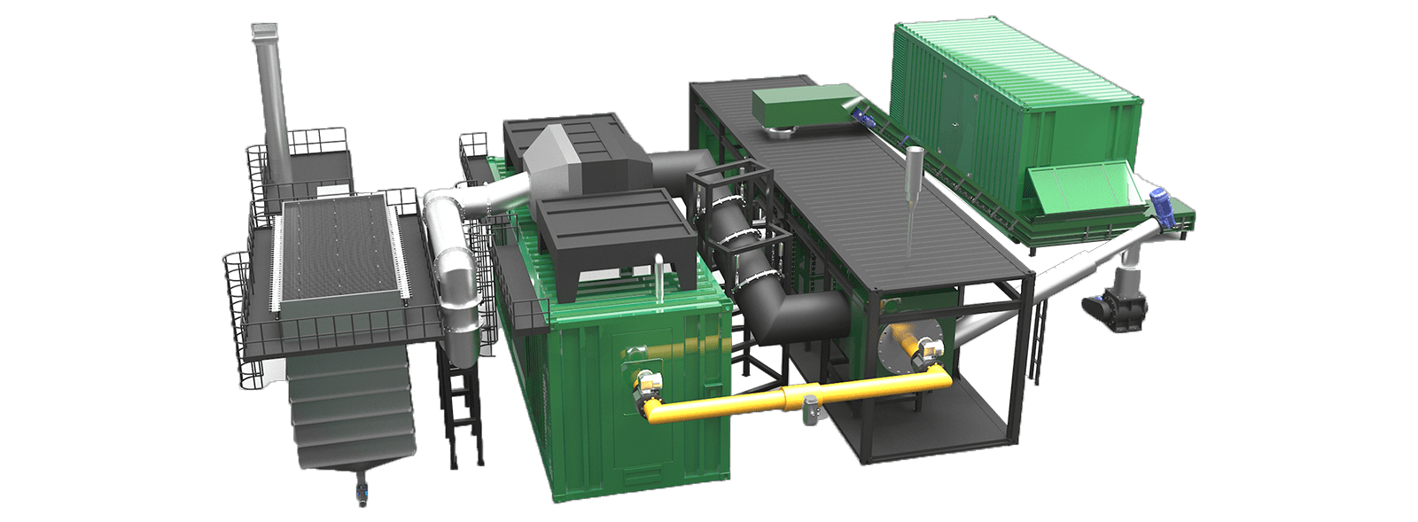 Biomass Pyrolysis Polygeneration Carbonization System