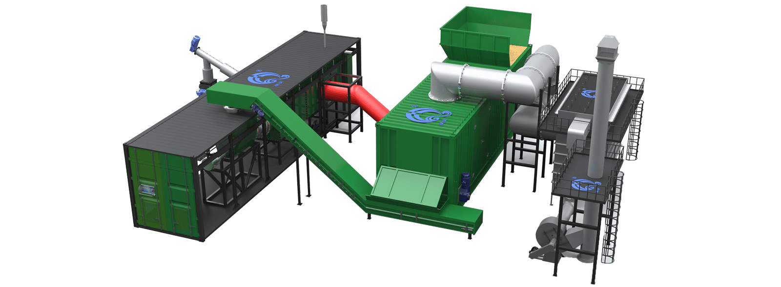 Biomass Pyrolysis Polygeneration Carbonization System
