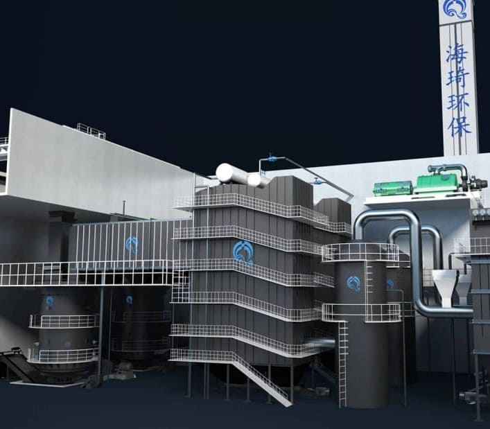 Waste Pyrolysis Gasification Steam Power Generation System