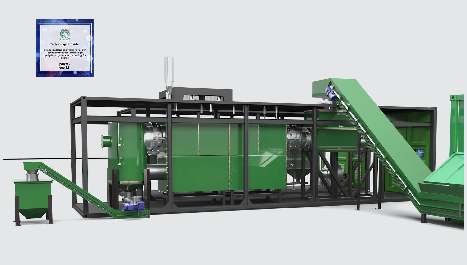Biomass Pyrolysis Polygeneration Carbonization System